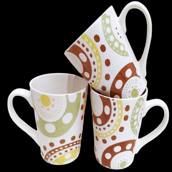 Rachael Ray | Dining | Rachael Ray Set Of 4 Mugs Hand Painted Coffee ...